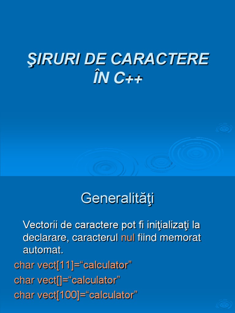 SIRURI DE CARACTERE