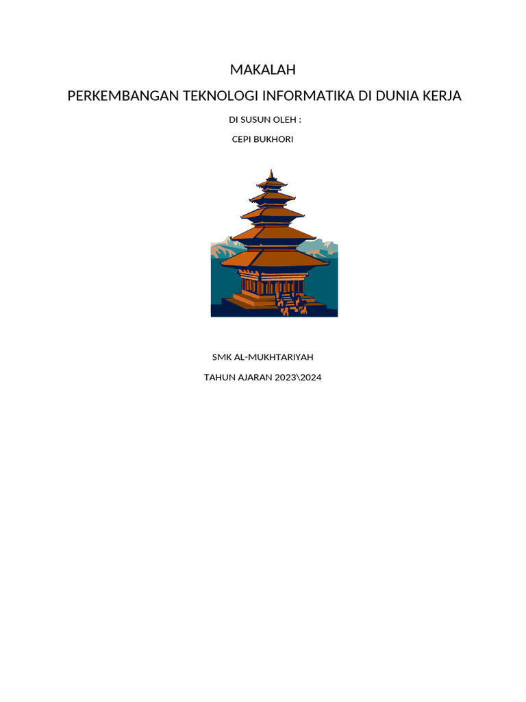 Informatka- Makalah-cepi Bukhori-x Otkp 2 | PDF
