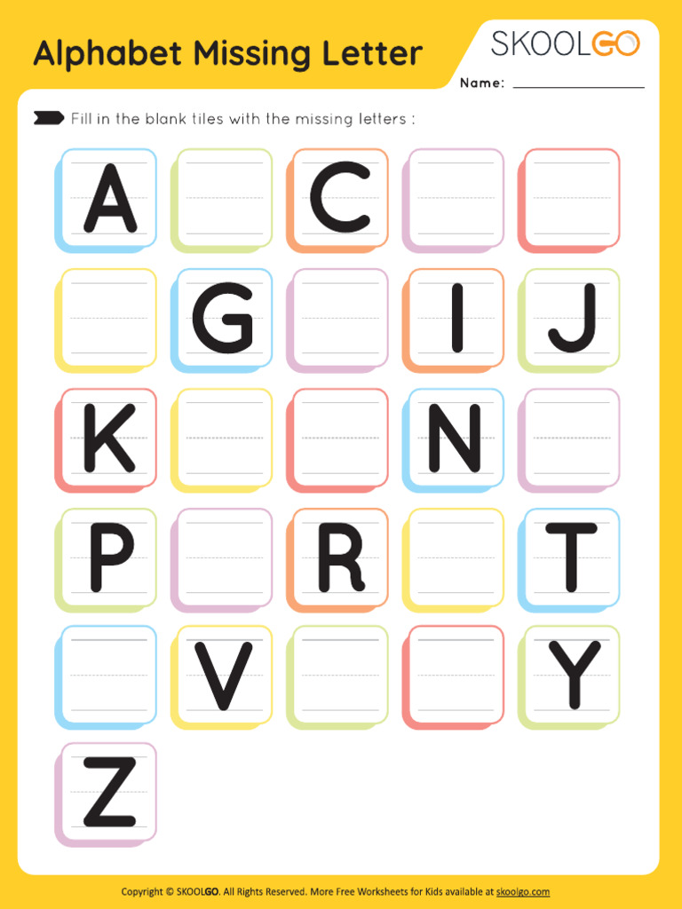 2 0066 Alphabet Missing Letter | PDF