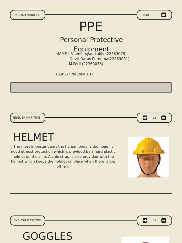 Ppe (Personal Protective Equipment) | PDF | Personal Protective ...