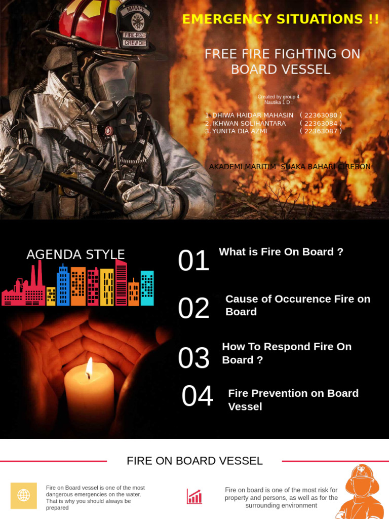 Fire Safety on Board Vessels Guide | PDF | Fires | Smoke