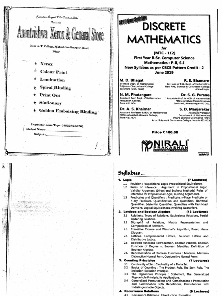 Discrete Mathematics | PDF