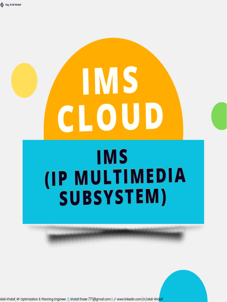 IMS Cloud by Eng. Alali Khalaf | PDF | Ip Multimedia Subsystem | Cloud ...