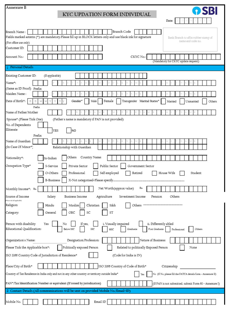 sbi ekyc | PDF | Identity Document | Government And Personhood