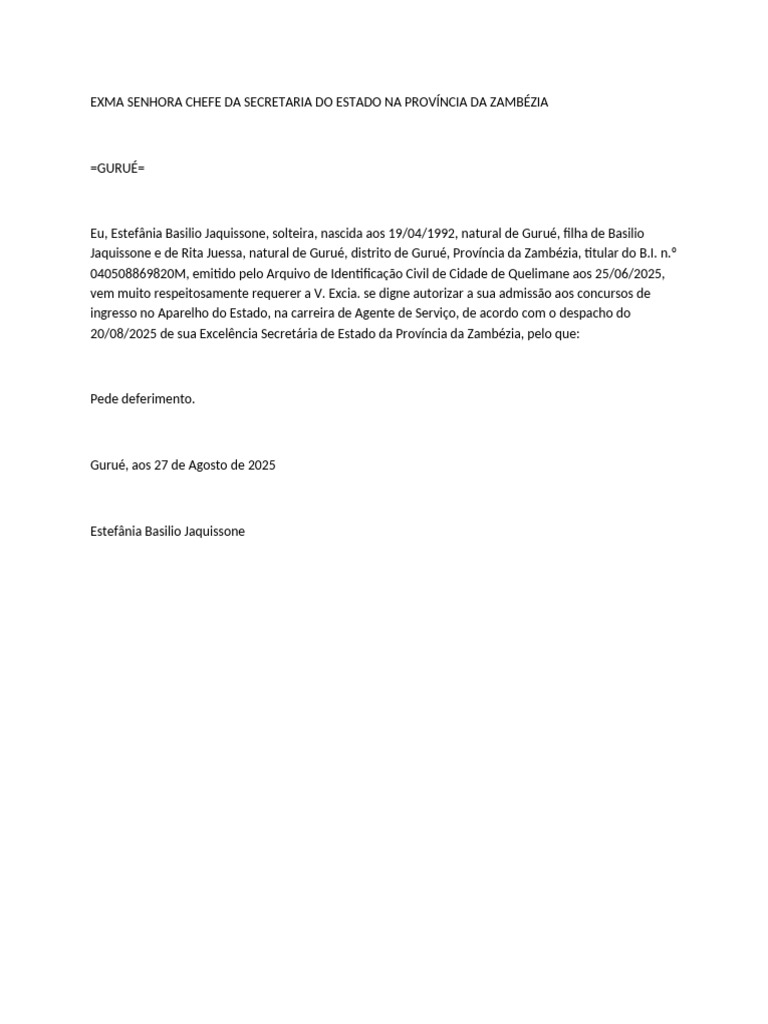 Exma Senhora Ch-wps Office | PDF