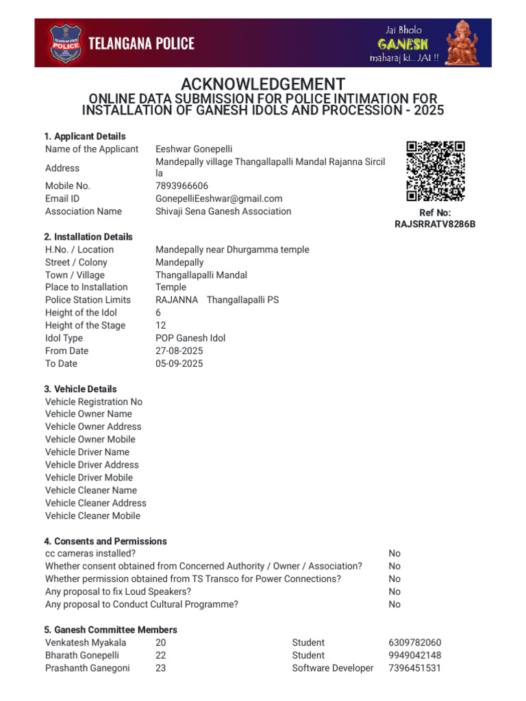Ganesh Registration | PDF | Chess Theory | Chess