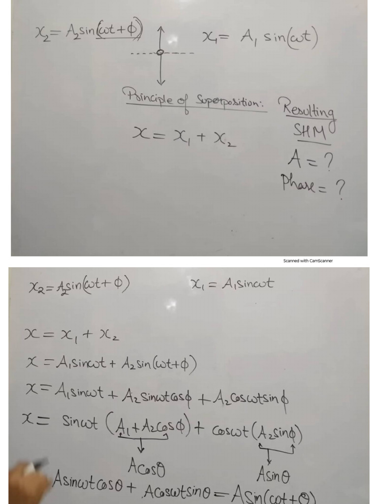 Superposition of SHM RJ SIR | PDF