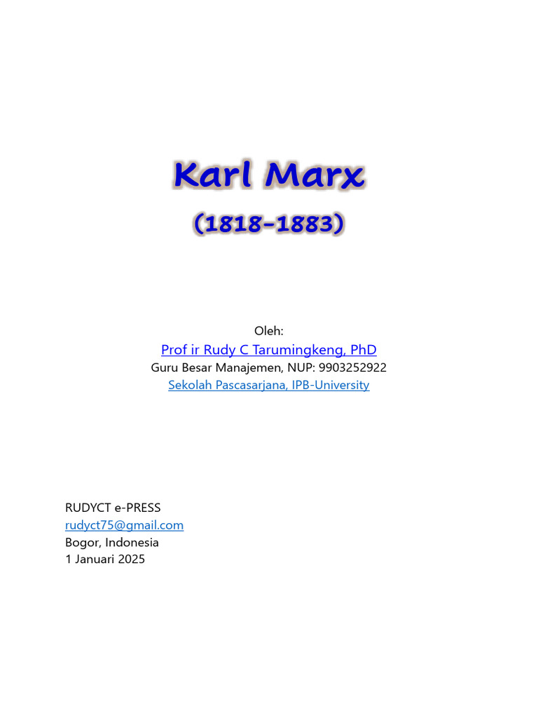 Karl.Marx(1818–1883) | PDF