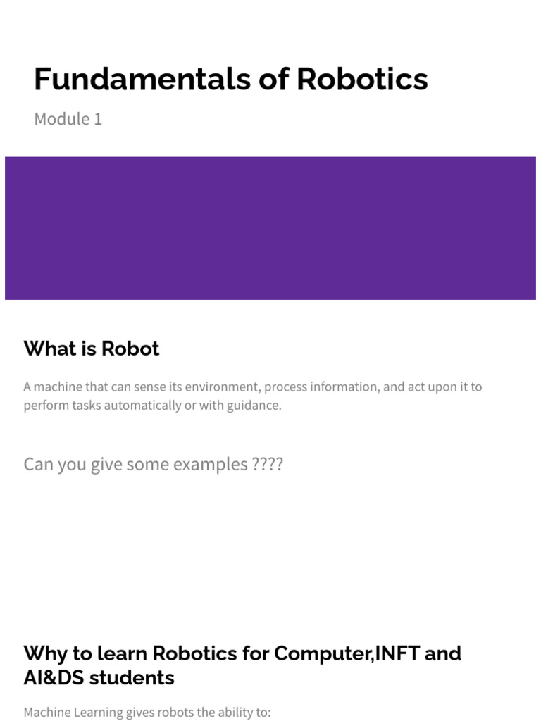 Fundamentals of Robotics - Gopal | PDF | Robot | Robotics
