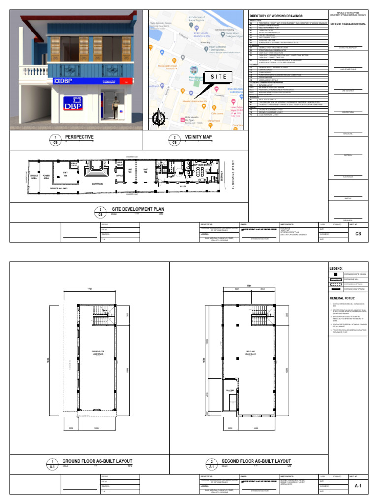 DBP Vigan Branch Fit-Out Plans | PDF | Architectural Design | Architecture
