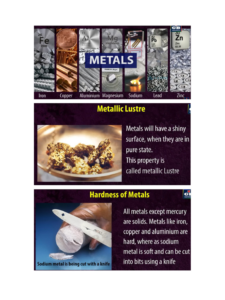 Metals and Non Metals | PDF