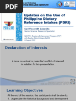 Pdri 2015 | PDF | Nutrition Facts Label | Nutrition