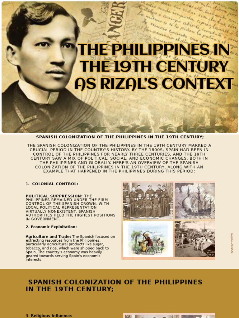 2 19th Century Philippines As Rizal S Context | PDF | Philippines | Spanish Empire