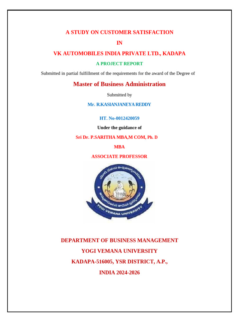 Kasi Reddy Synopses | PDF | Sampling (Statistics) | Vehicles