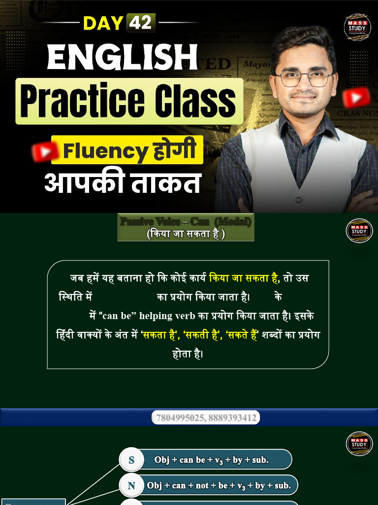 Day 42 Passive Voice Modals | PDF