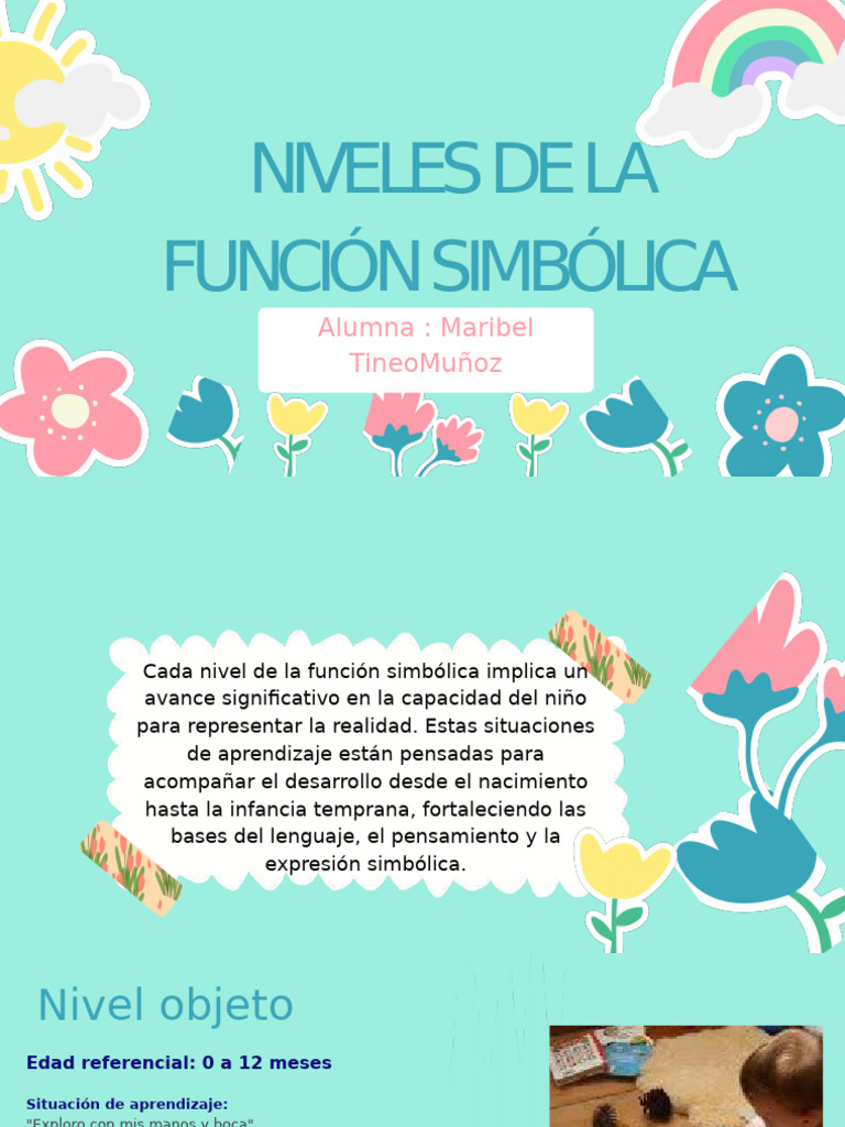 Funcion Simbolica Tarea en La Primera Infancia | PDF | Pensamiento ...