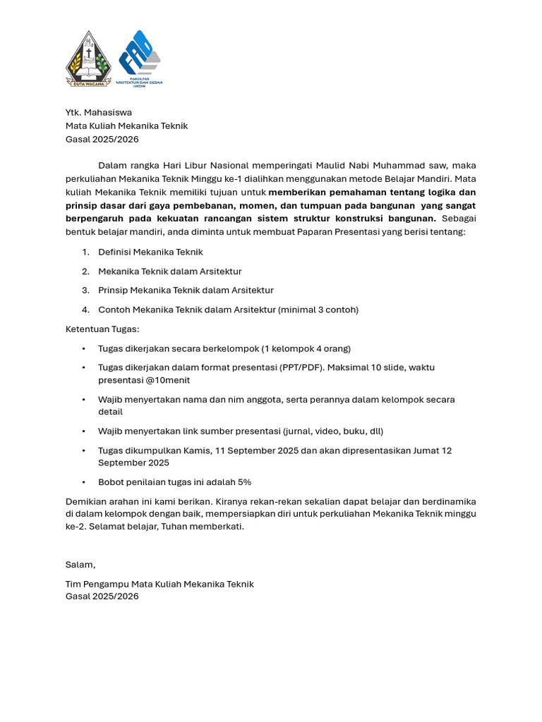 Belajar Mandiri MekTek 2025 | PDF