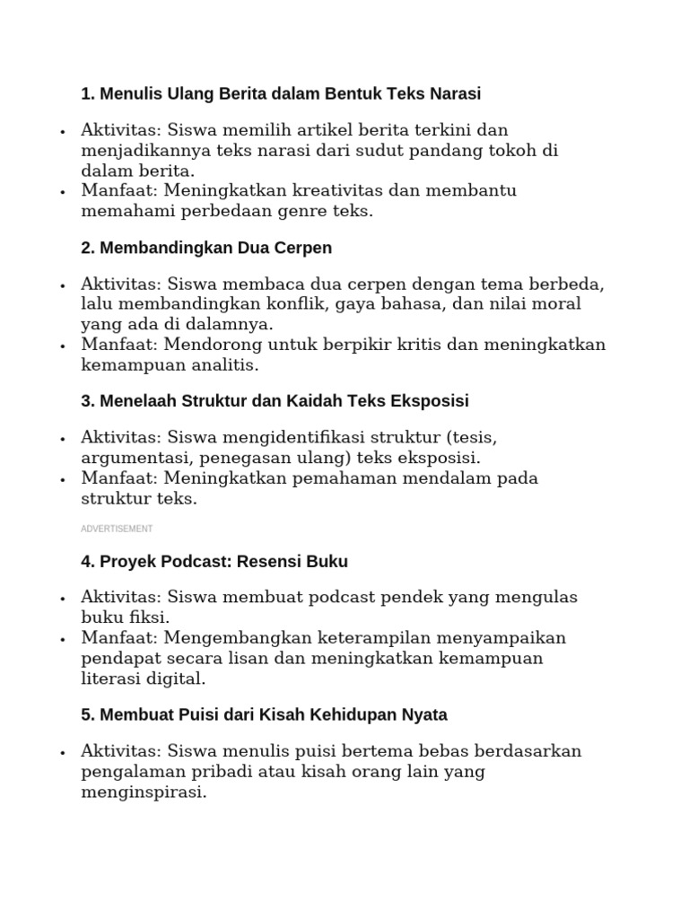 Materi Bindo Kls 8 | PDF