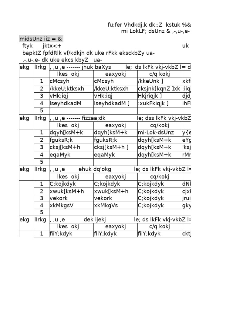 EKG Microplan Format Download | PDF