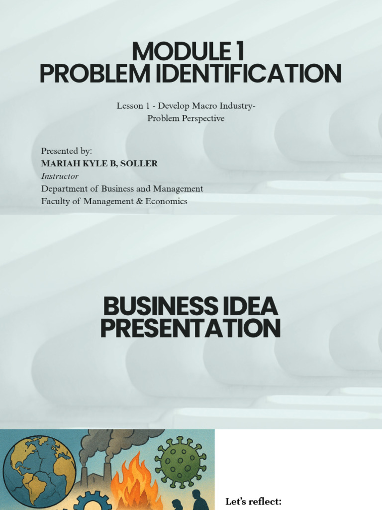 Module 1 Lesson 1 Entrep | PDF | Market (Economics) | Information