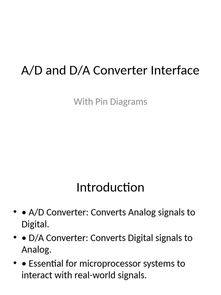 AD DA Converter Interface 2 | PDF