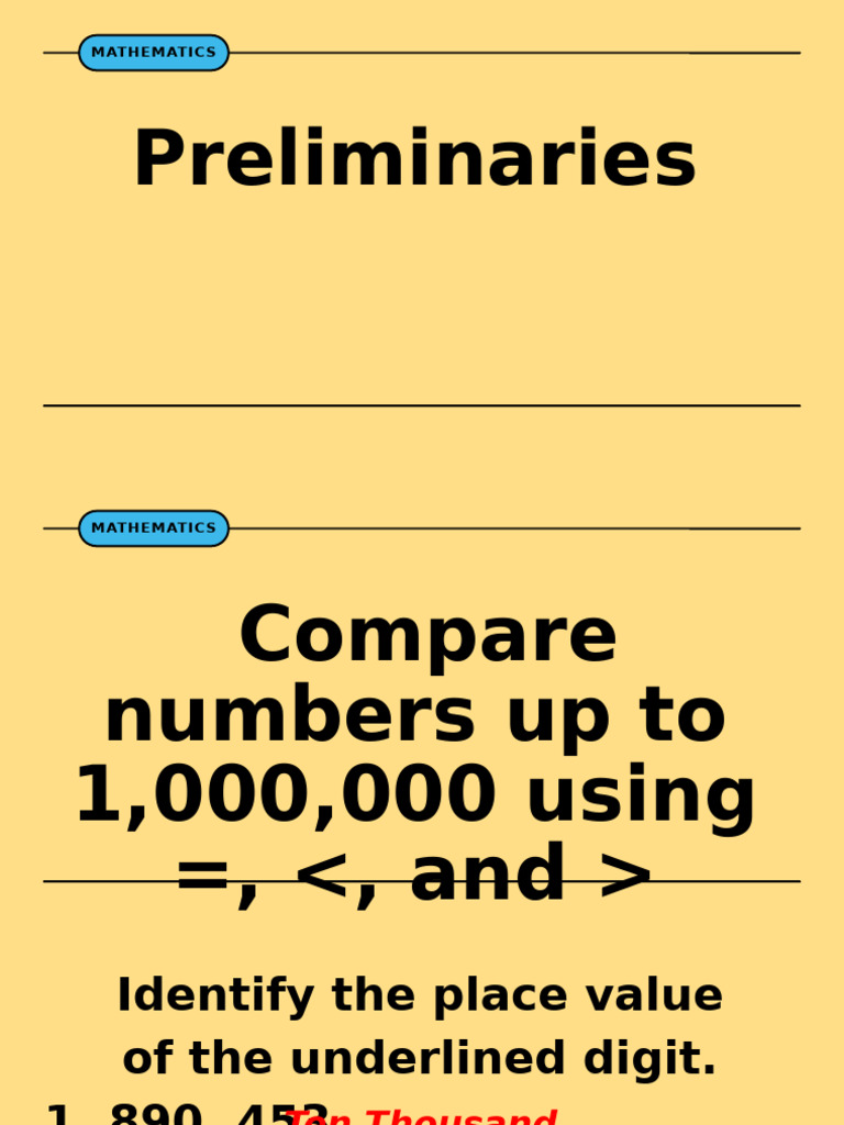 Comparing Numbers With Decimals in Tenths or Hundredths Education ...