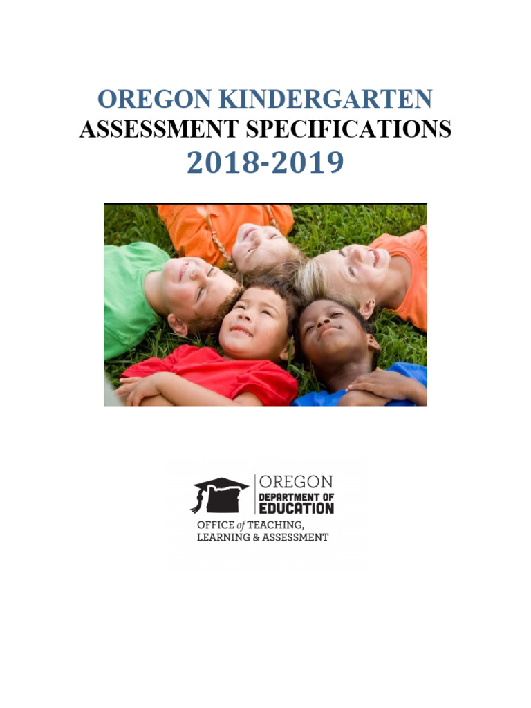 Oregon Kindergarten Assessment 2018-19 | PDF | Preschool | Numbers