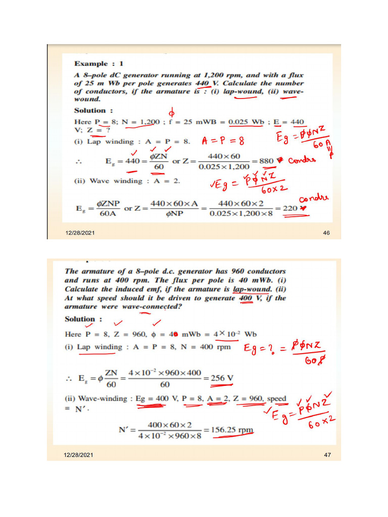 23-12-2021 - m4 - DC Generators (Sums) | PDF