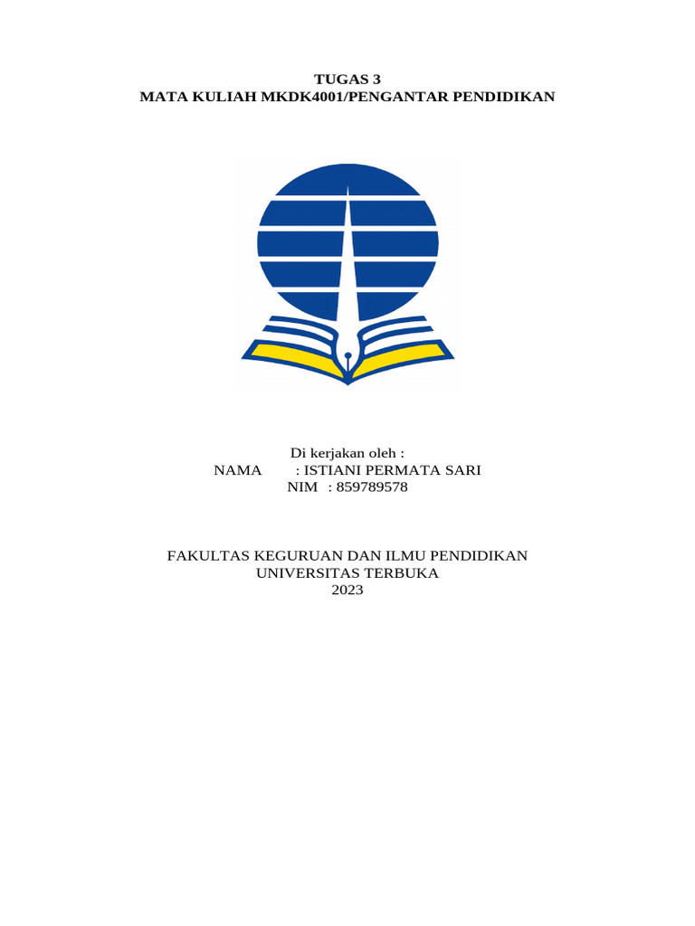 TUGAS 2 Pengantar Pendidikan | PDF