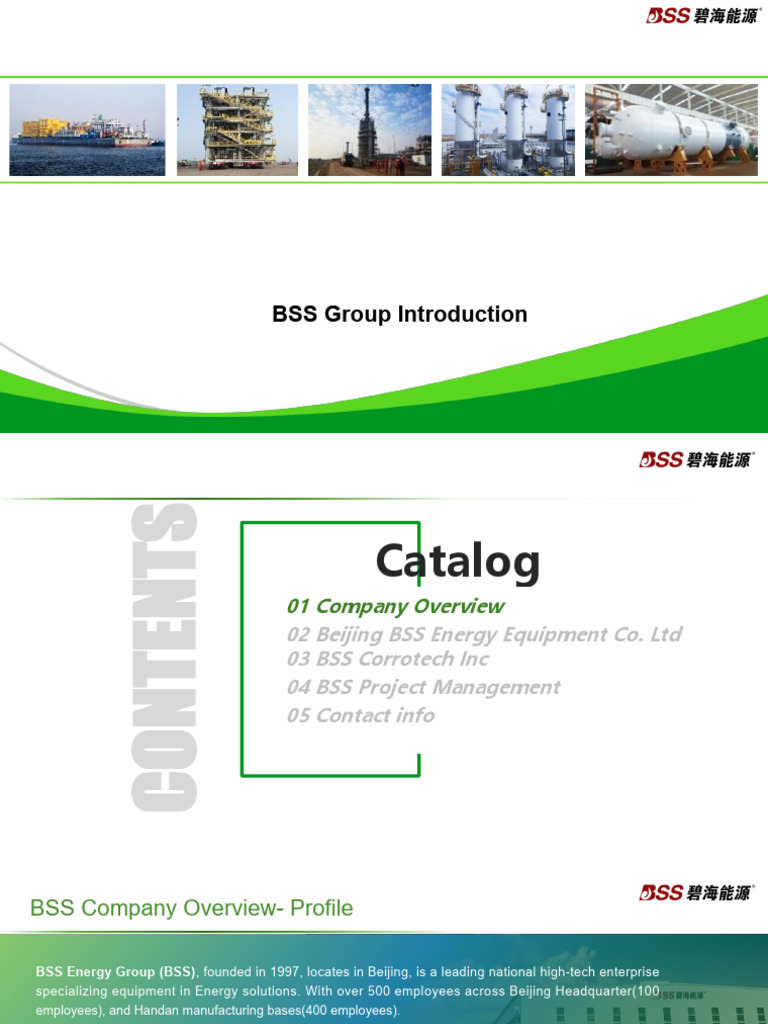Beijing BSS Energy Equipment Overview | PDF | Natural Gas | Epoxy