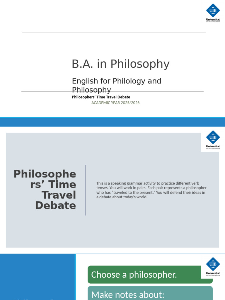 Act1 - Philosophers' Time Travel Debate | PDF