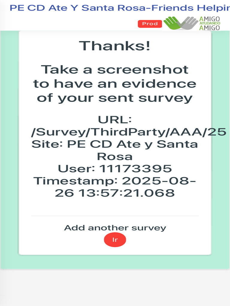Survey Submission Evidence Guide | PDF