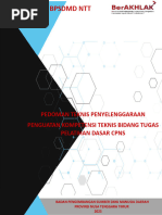 Buku Petunjuk Teknis PKTBT - Fix | PDF