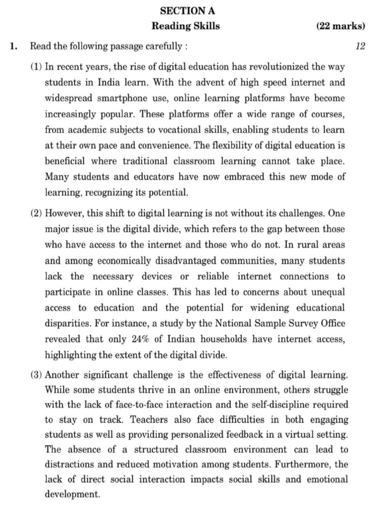 Reading Section | PDF