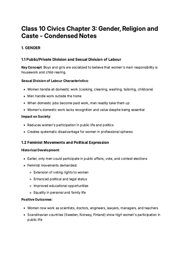 Gender, Religion, and Caste in India | PDF | Caste | Woman