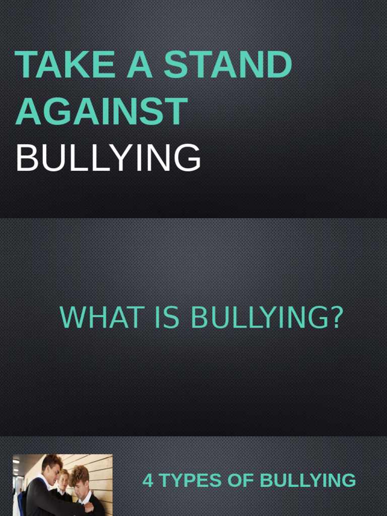 2 Anti-Bullying Powerpoint - Students Version (Autosaved) | PDF | Bullying | Human Development