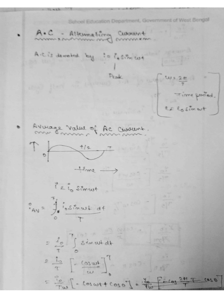 A.C Alternative Current | PDF