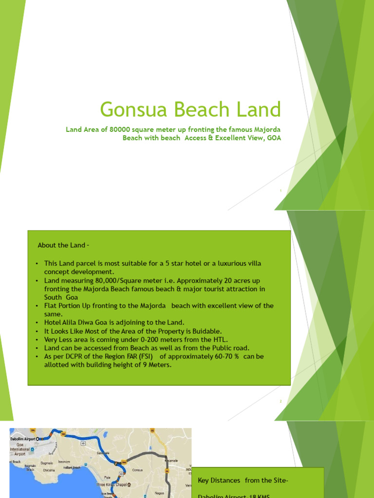 Gonsua Beach Land for Luxury Development | PDF | Recreation