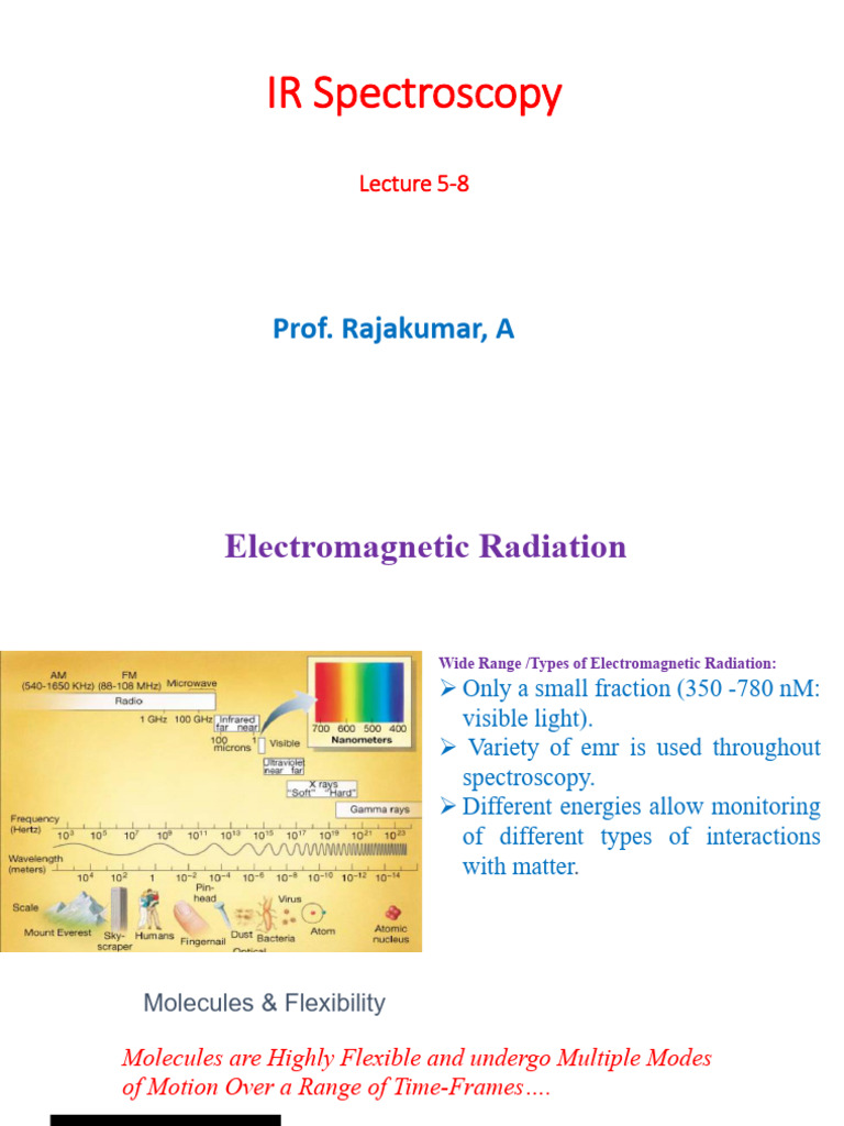 IR Spectroscopy RA05 L5-8 S | PDF | Infrared Spectroscopy | Absorption Spectroscopy