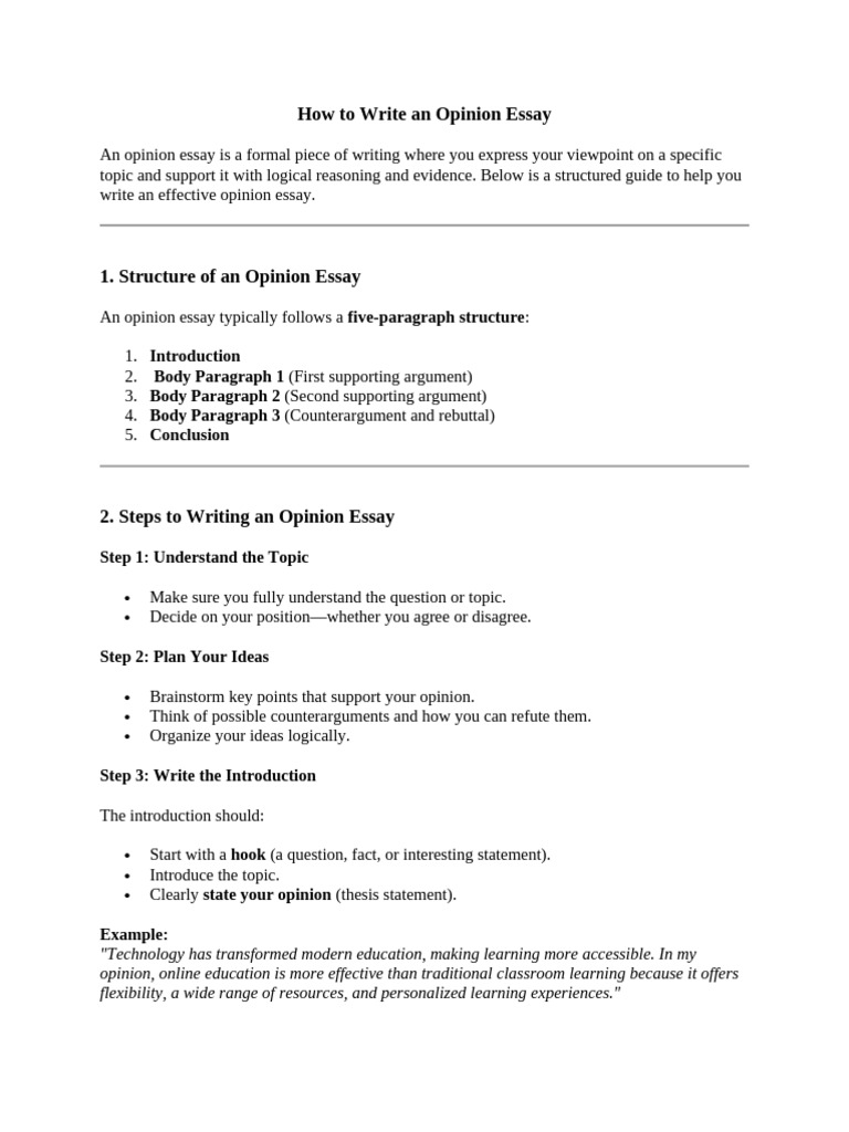 10th Grade Opiniom Essay | PDF | Essays | Argument