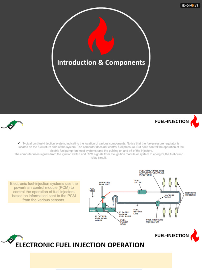 Electronic Fuel Injection Overview | PDF | Fuel Injection | Engines