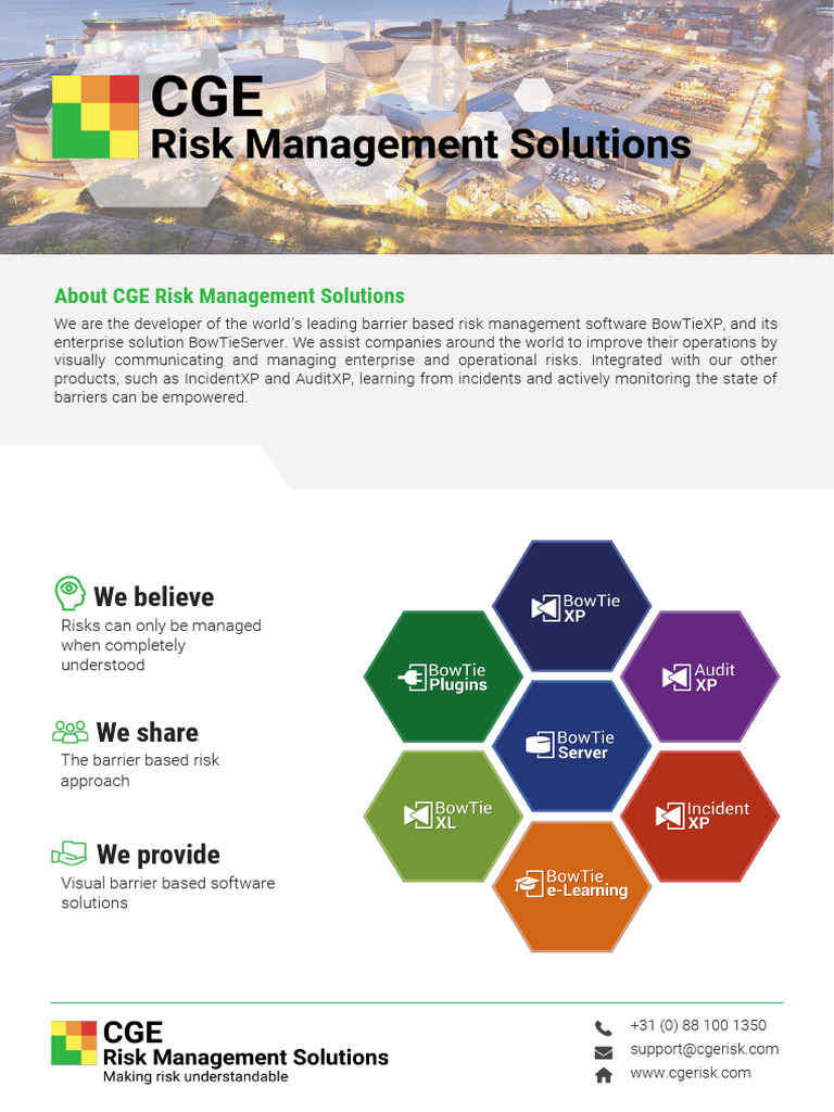 Brochure - CGE-company - 2019 | PDF | Risk | Risk Management