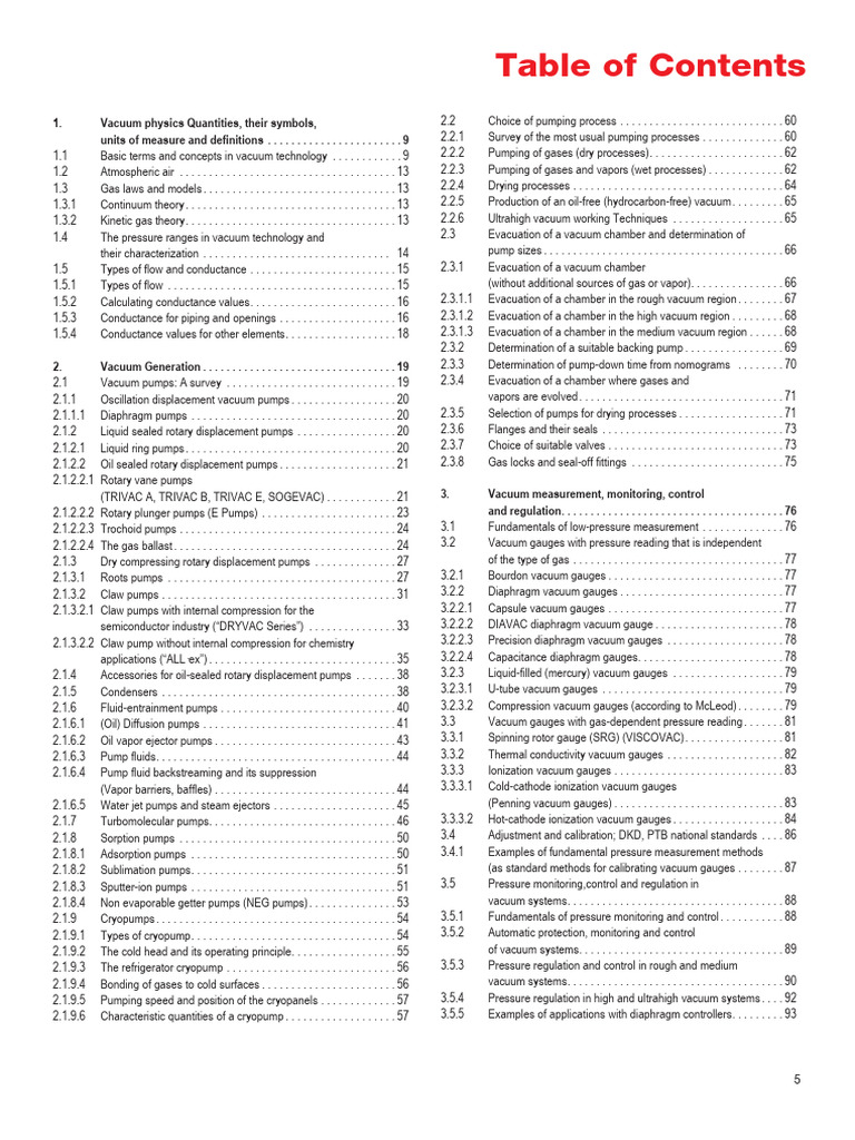 Fundamentals of Vacuum Technology en Part 4 | PDF | Vacuum | Pressure ...