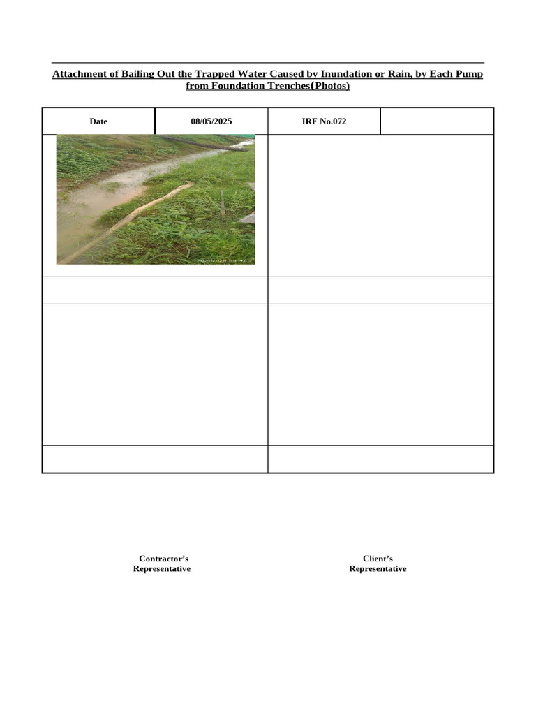 Record of Dewatering | PDF