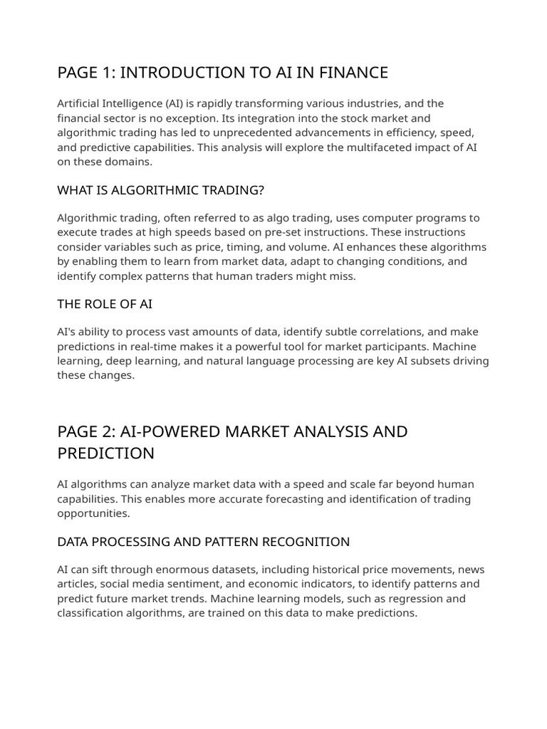 Intelligence On Stock Market Analysis | PDF | Artificial Intelligence ...