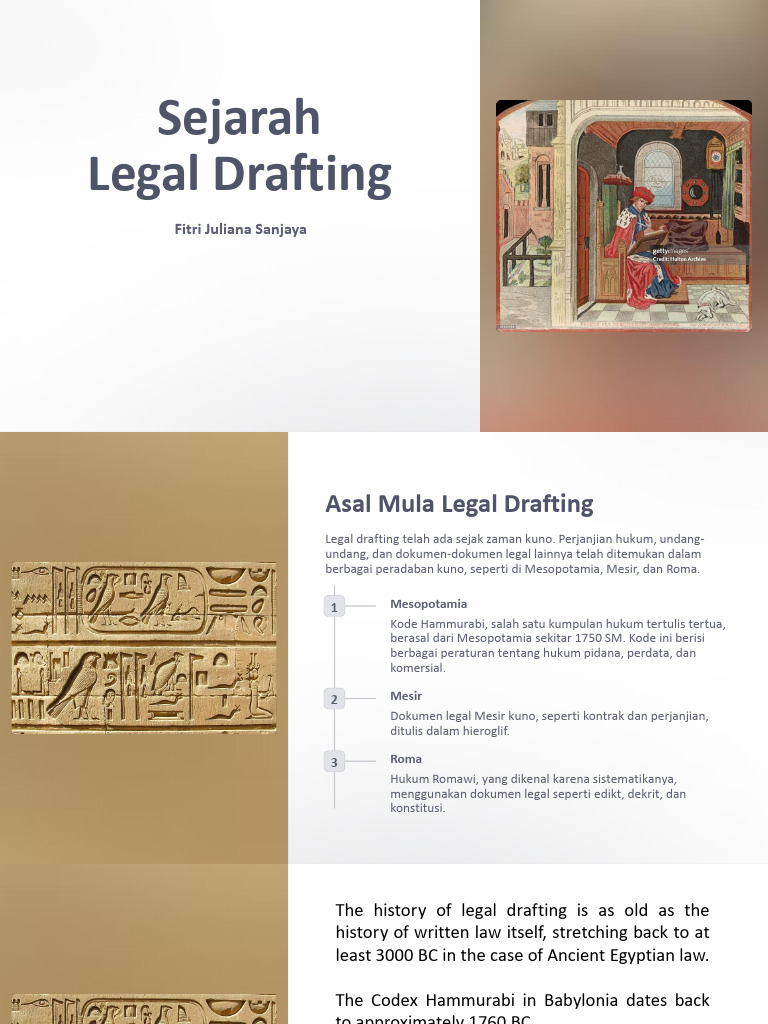 Sejarah Legal Drafting | PDF | Conveyancing | Deed