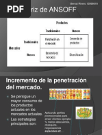 Matriz Ansoff | Starbucks | Producto (Negocio)