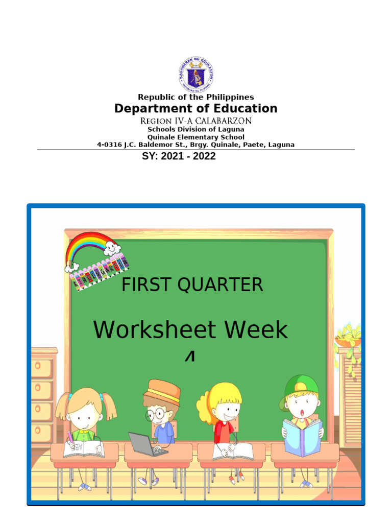 Worksheet Week 4 | PDF