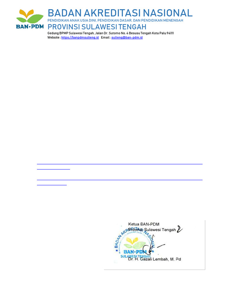 0235 - Undangan Sosialisasi Pengajuan Akreditasi Ulang | PDF