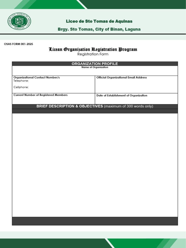 OSAS FORM 001 (1) | PDF | Government | Justice
